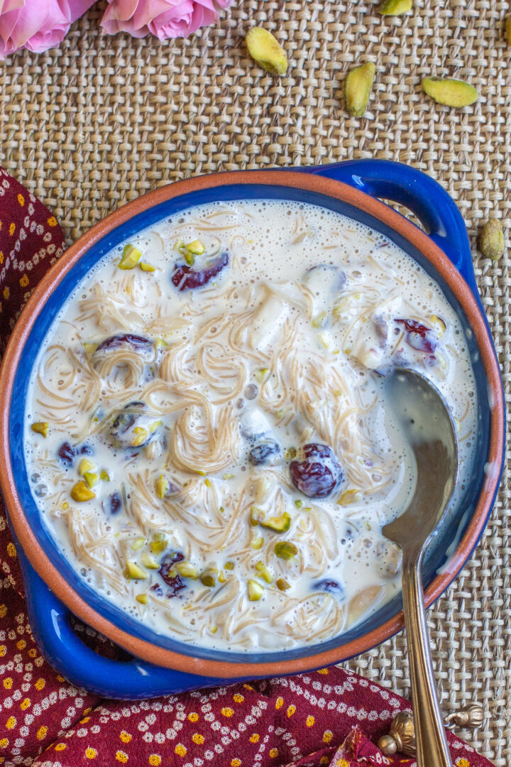 Shemai - Creamy Vermicelli in Sweet Rose Infused Cream - Clove and Cumin